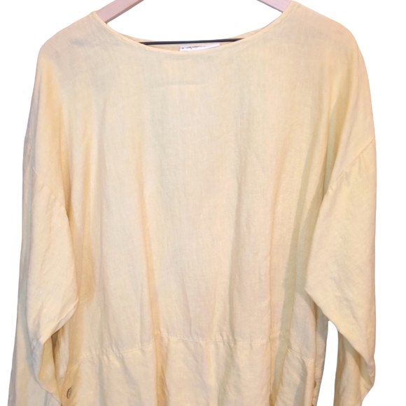 bryn Walker | Tops | Bryn Walker Yellow Top With Side Buttons | Poshmark